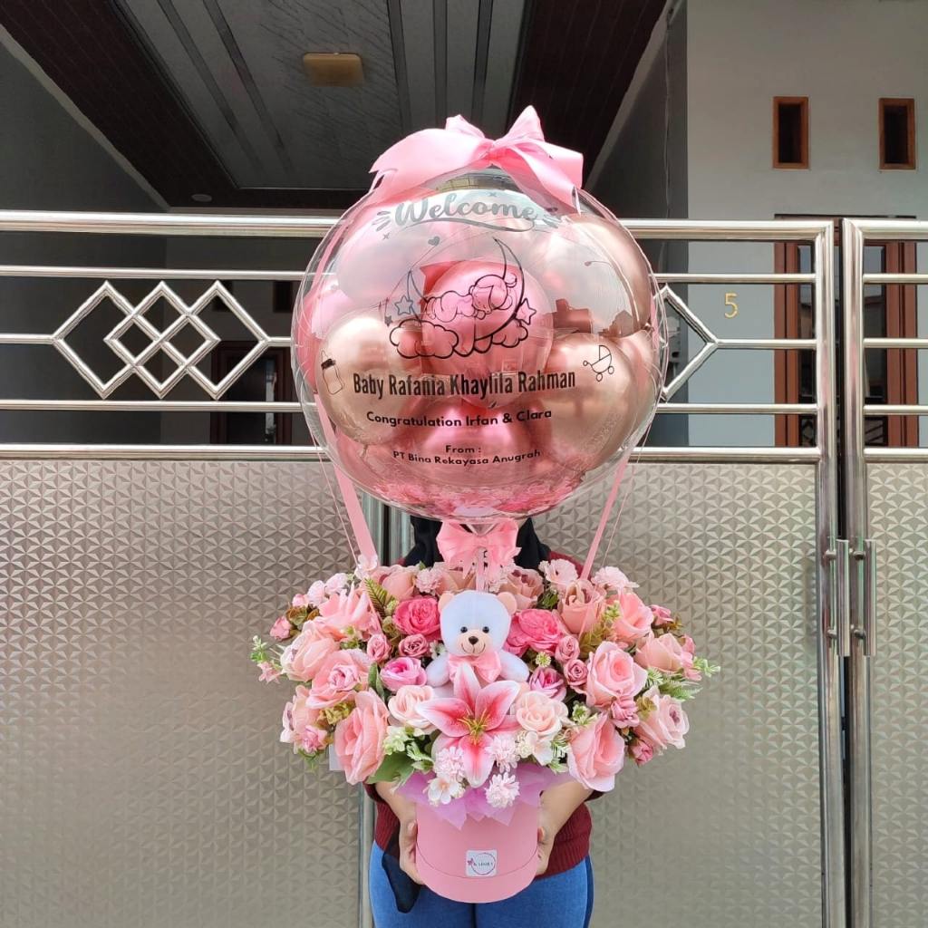 Jual Buket Balon EXTRA LARGE buket bunga graduation opening kaisha.ms ...
