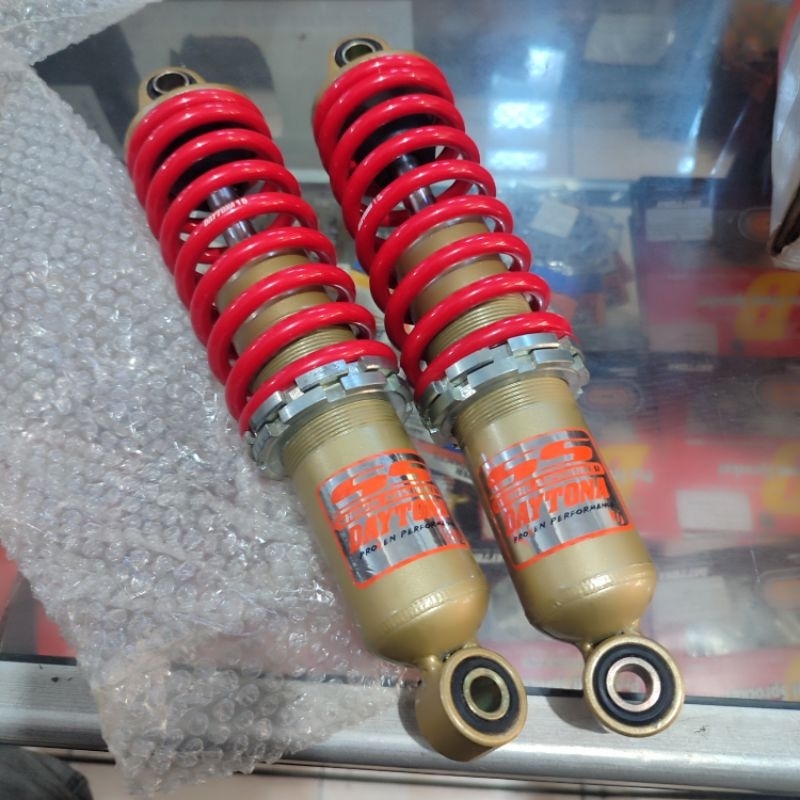 Jual SHOCKBREAKER DAYTONA SHOCK ABSORBER SUPER SPORT RED GOLD RX-KING, SUPRA X 125 KPH | Shopee ...