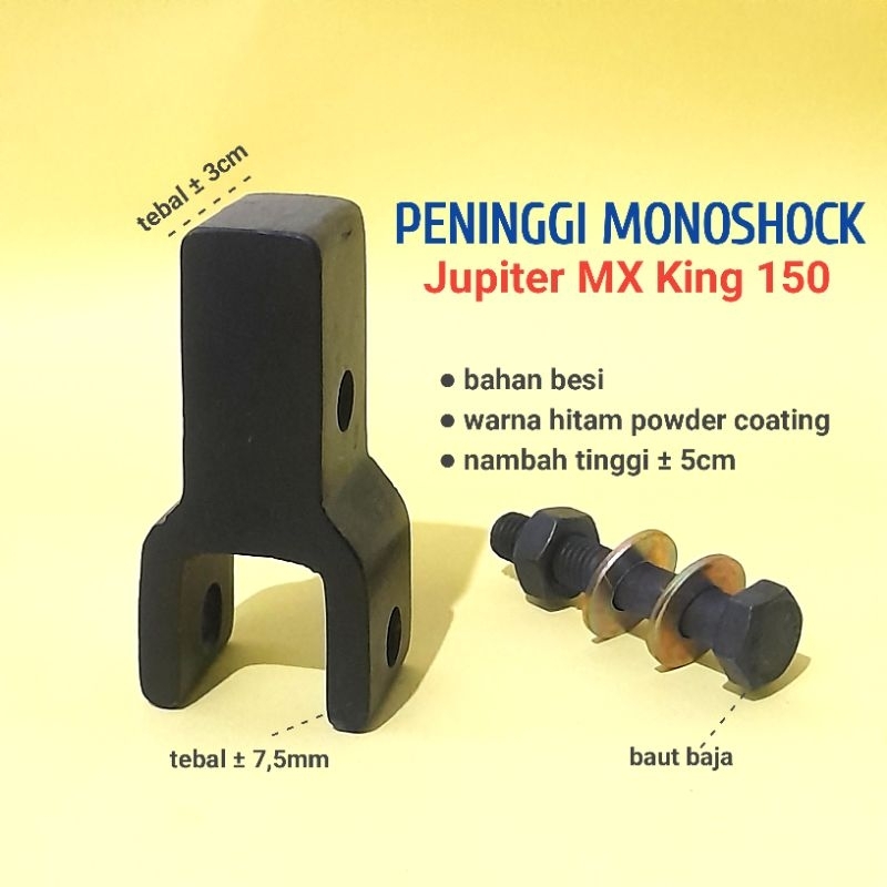 Jual Peninggi Shock Belakang Jupiter MX King 150 Tebal 3 cm Pnp MX King ...