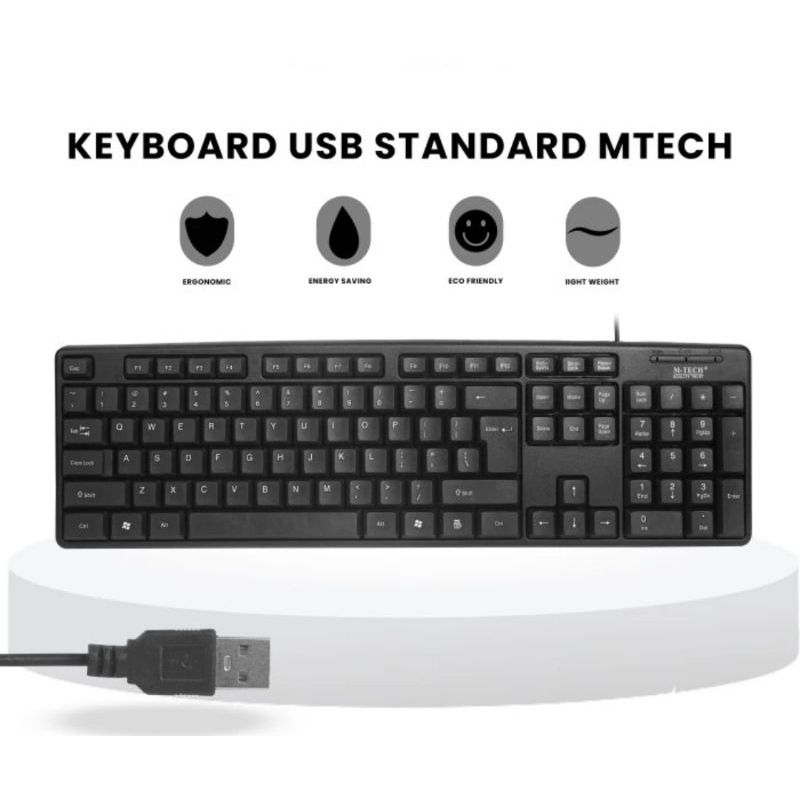 Jual M-Tech Original Keyboard USB Standar for PC Laptop Android Hitam ...