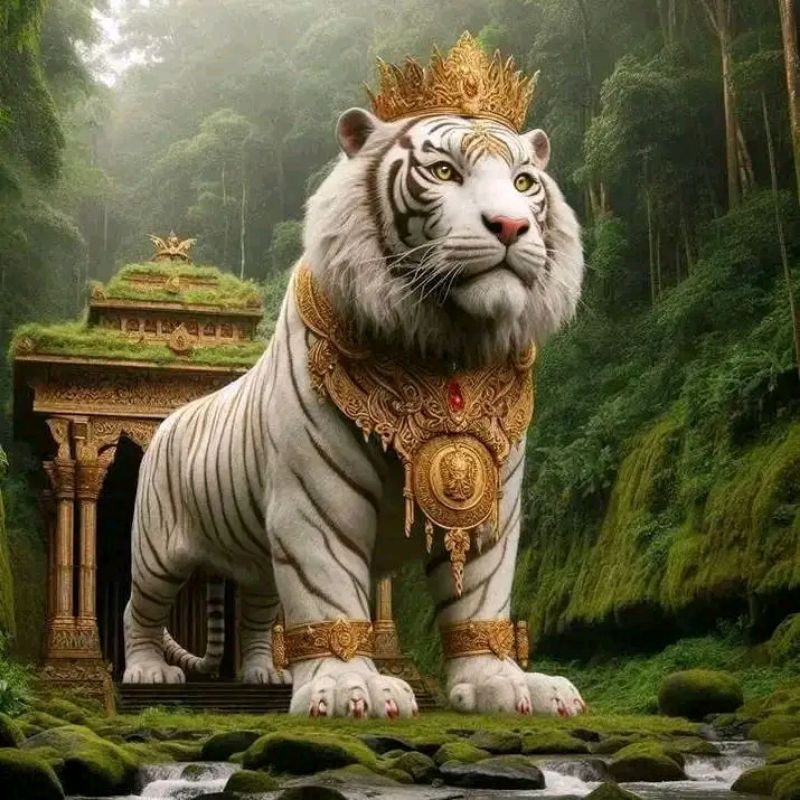 Jual Poster Cetak, RAJA HARIMAU PUTIH, Ukuran JUMBO, 100x70cm ...