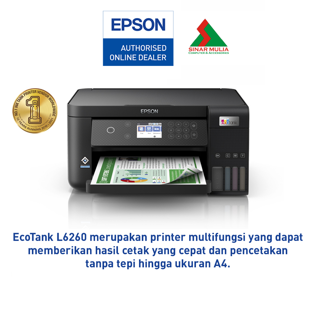 Jual Epson EcoTank L6260 A4 Wi-Fi Duplex All-in-One Ink Tank Printer ...