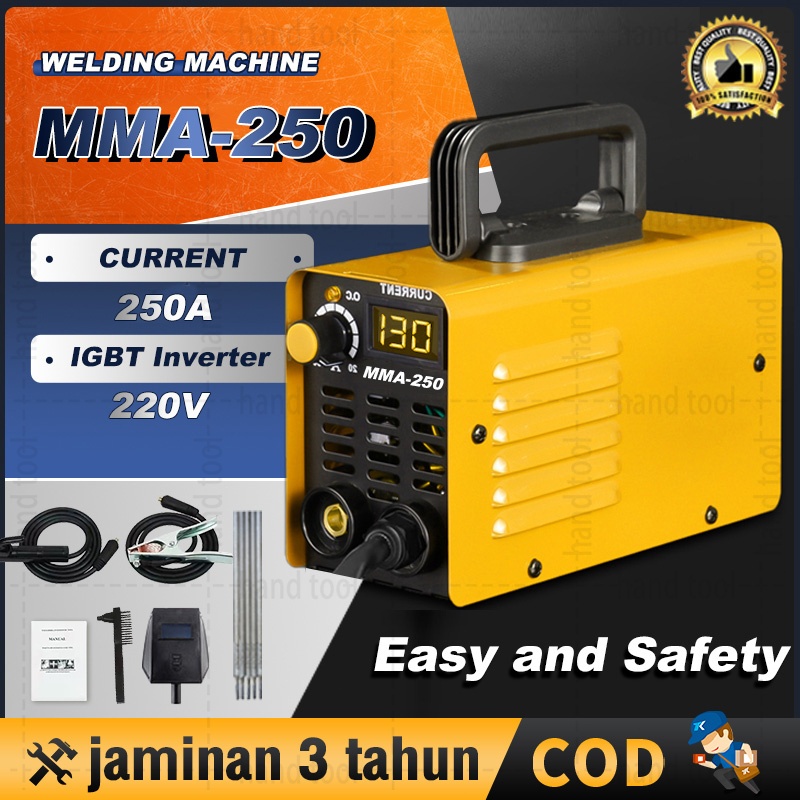 Jual Reaim Mesin Las Inverter MMA 250 IGBT 450W Mesin las mig tanpa gas Mesin trafo las welding ...