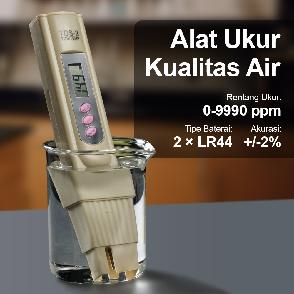 Jual TDS Meter Alat Ukur Kualitas Air Water Quality Tester - TDS-3 ...