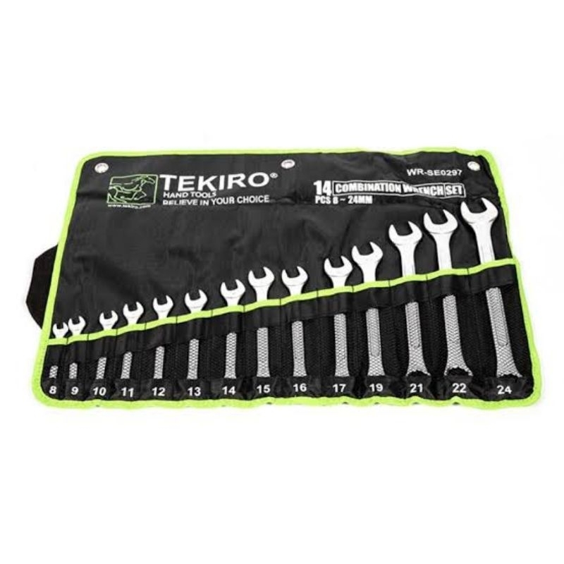 Jual * Tekiro - Kunci Ring Pas Set / Combination Wrench Set 8-24mm (11pcs), 8-24mm (14 pcs), 8 ...