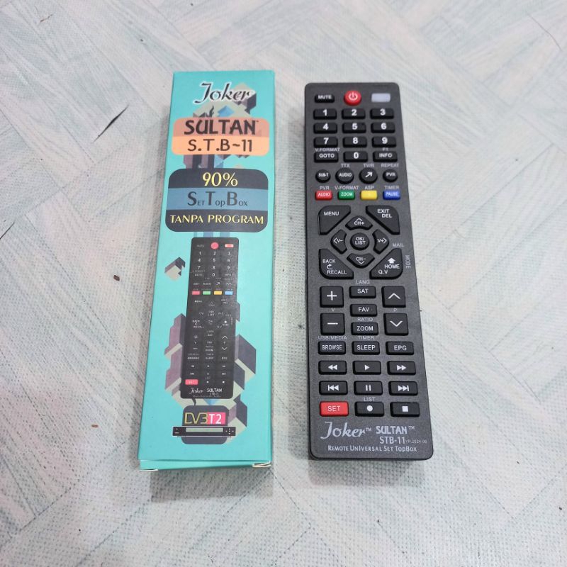Jual Remote STB Universal 84 Merk Set Top Box Joker Sultan Matrix Sanex ...