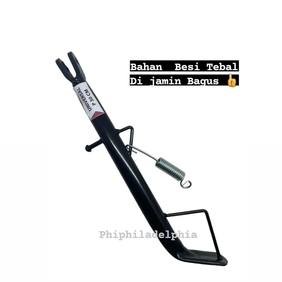 Jual STANDAR SAMPING CHROME HITAM BESI TEBAL RING 18 PANJANG 30CM UNTUK ...