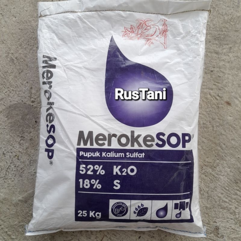 Jual Pupuk Kalium Meroke SOP Kemasan 25kg | Shopee Indonesia