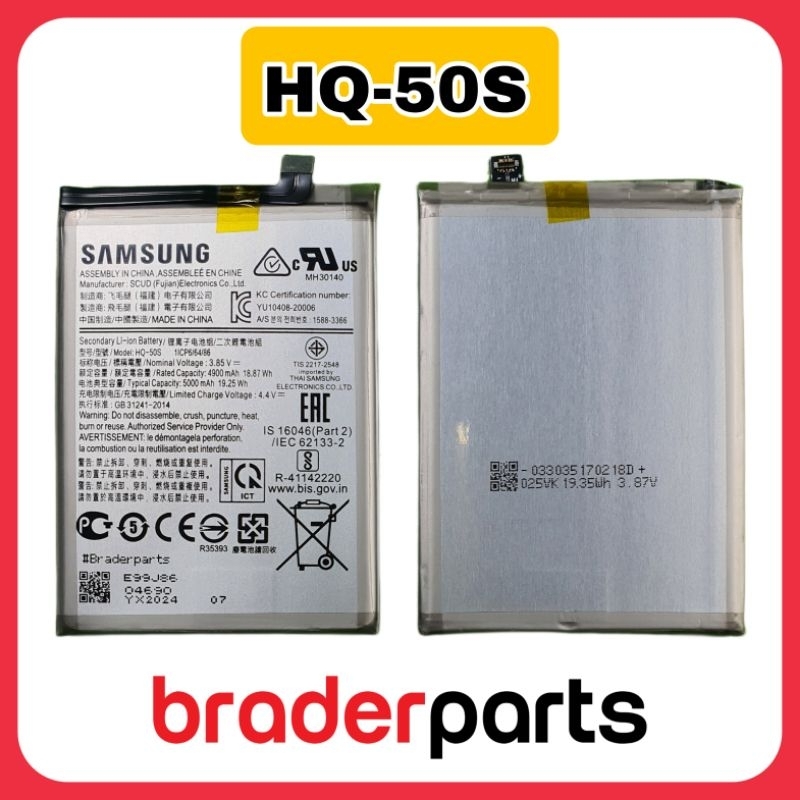 Jual batre batu battery samsung A02s/A03s HQ-50S HQ50S brader parts | Shopee Indonesia
