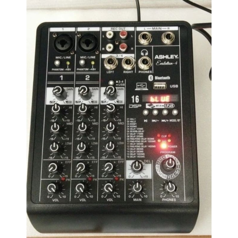 Jual Mixer Ashley Evolution 4 Original 4 Channel Bluetooth - Soundcard | Shopee Indonesia