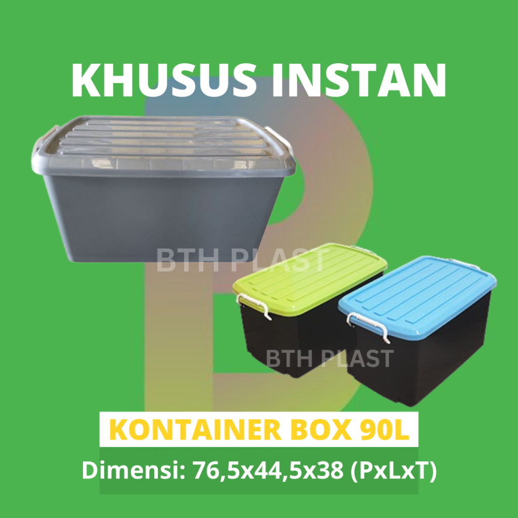 Jual BOX CONTAINER 90 LITER + RODA - Kontainer Box Besar / Box ...