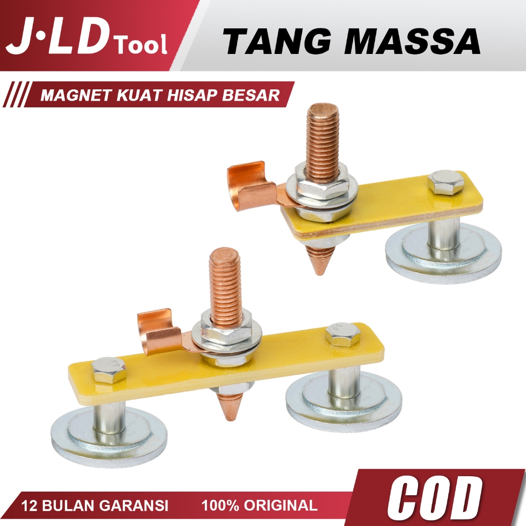 Jual JLD Klem Tang Las Magnet Single/Double Head Kepala Kabel Massa ...