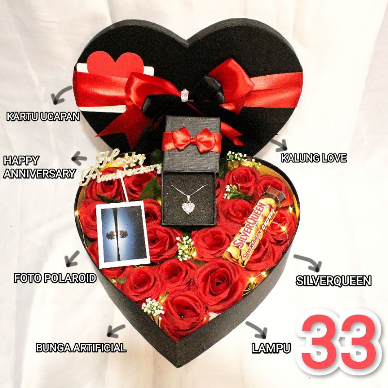 Jual KADO ULANG TAHUN / BLOOM BOX LOVE / KADO ULANG TAHUN ROMANTIS ...