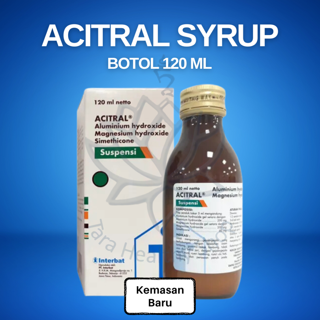 Jual Acitral Syrup - 120 ml: Untuk menetralkan asam lambung / maag ...