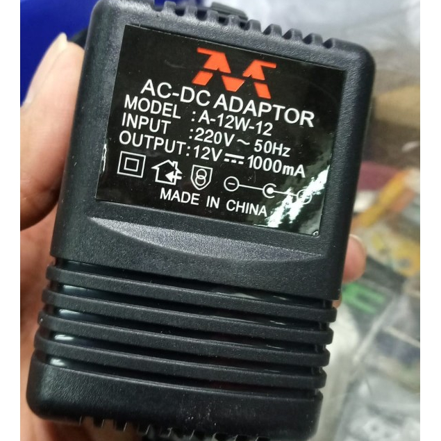 Jual AC/DC Adapter 12v 1A Adaptor 12 volt 1000mA | Shopee Indonesia