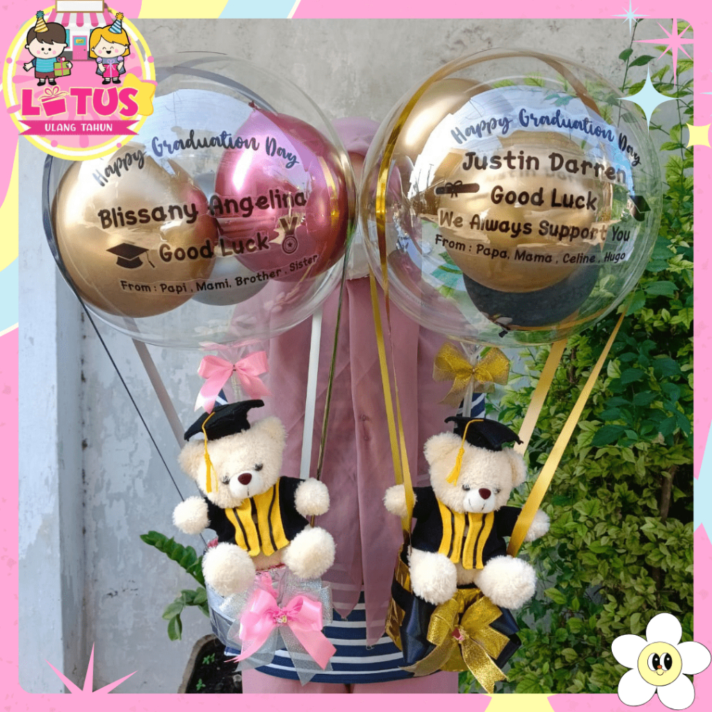Jual BALON BUKET BONEKA BUNGA WISUDA GRADUATION/ KADO WISUDA / HAMPER ...