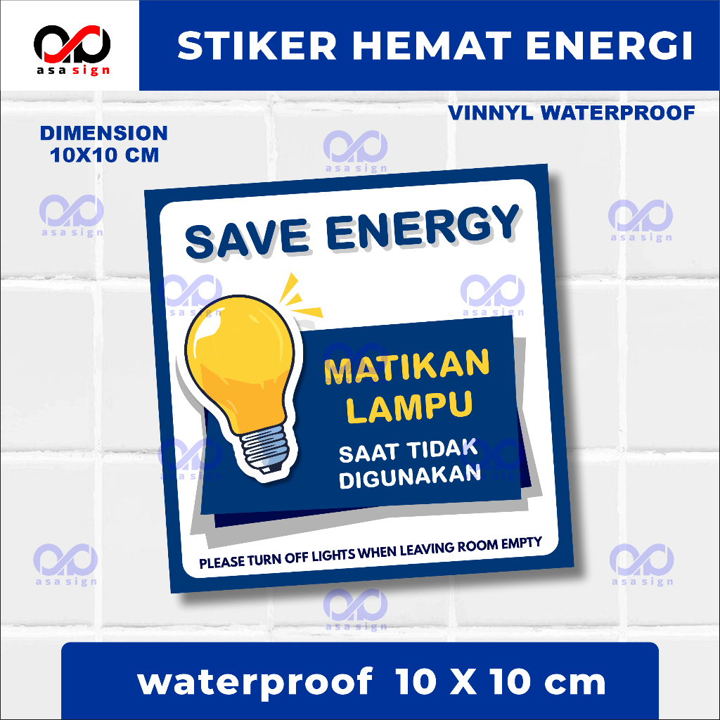 Jual STIKER HEMAT ENERGI | matikan LAMPU ,matikan AC, matikan KIPAS ANGIN, TUTUP KRAN | Shopee ...