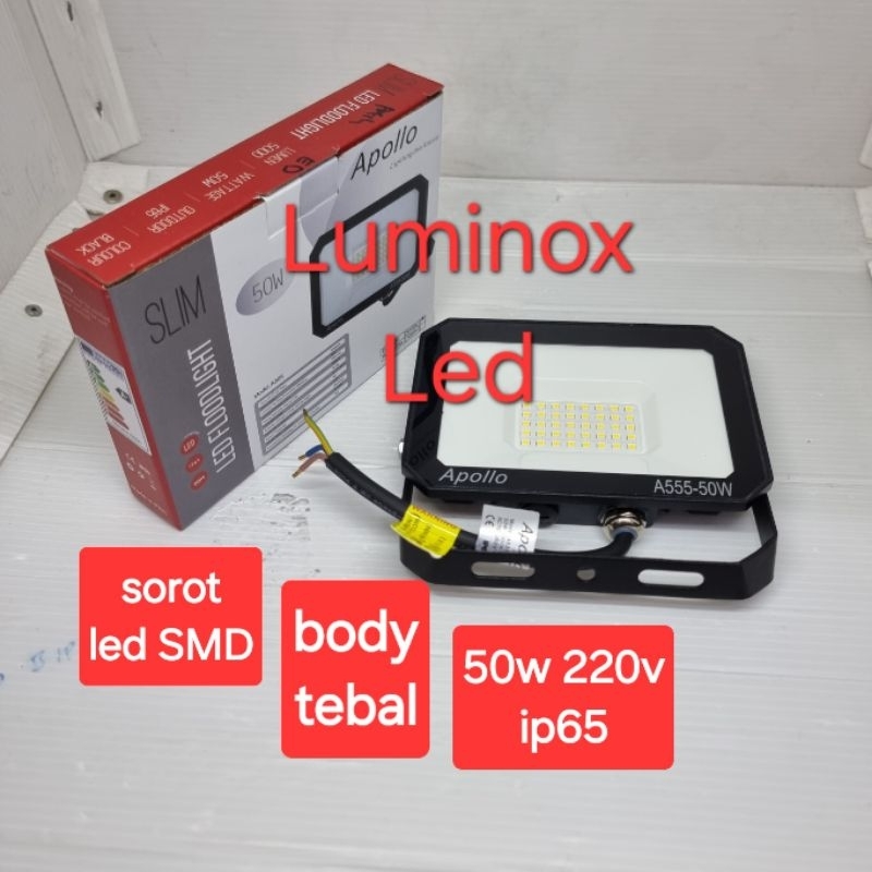 Jual lampu sorot led apollo 50w 50watt / tembak led 50w - floodlight smd 50w 50 watt 220volt ...