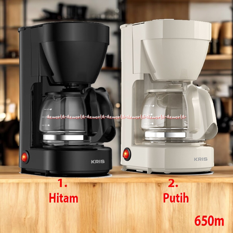 Jual Kris 650ml Coffee Drip Maker White Alat Pembuat Kopi Warna Putih ...