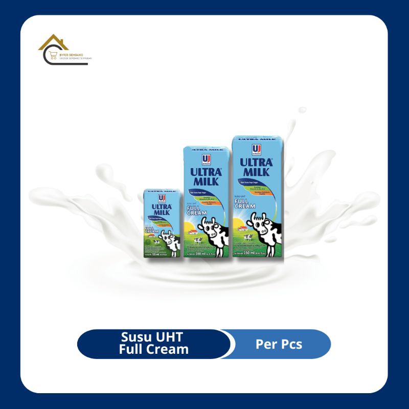 Jual ULTRA MILK SUSU UHT FULL CREAM 250, 200, 125 ML | PER PAK | Shopee Indonesia