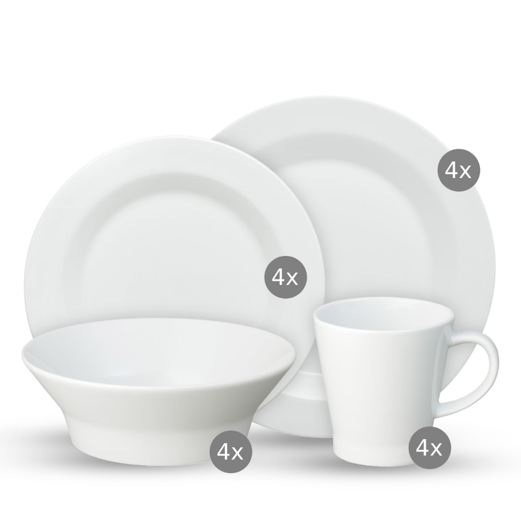 Jual Ticarts Tableware Dinner Set Cohen 16pcs - Piring Makan Set ...