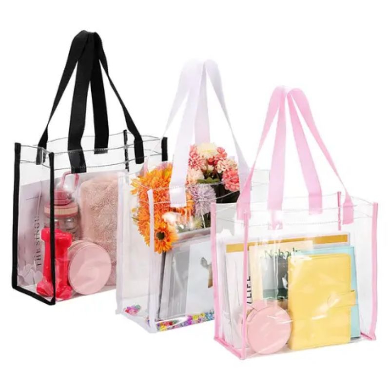 Jual tote bag transparan tas pvc tas belanja | Shopee Indonesia