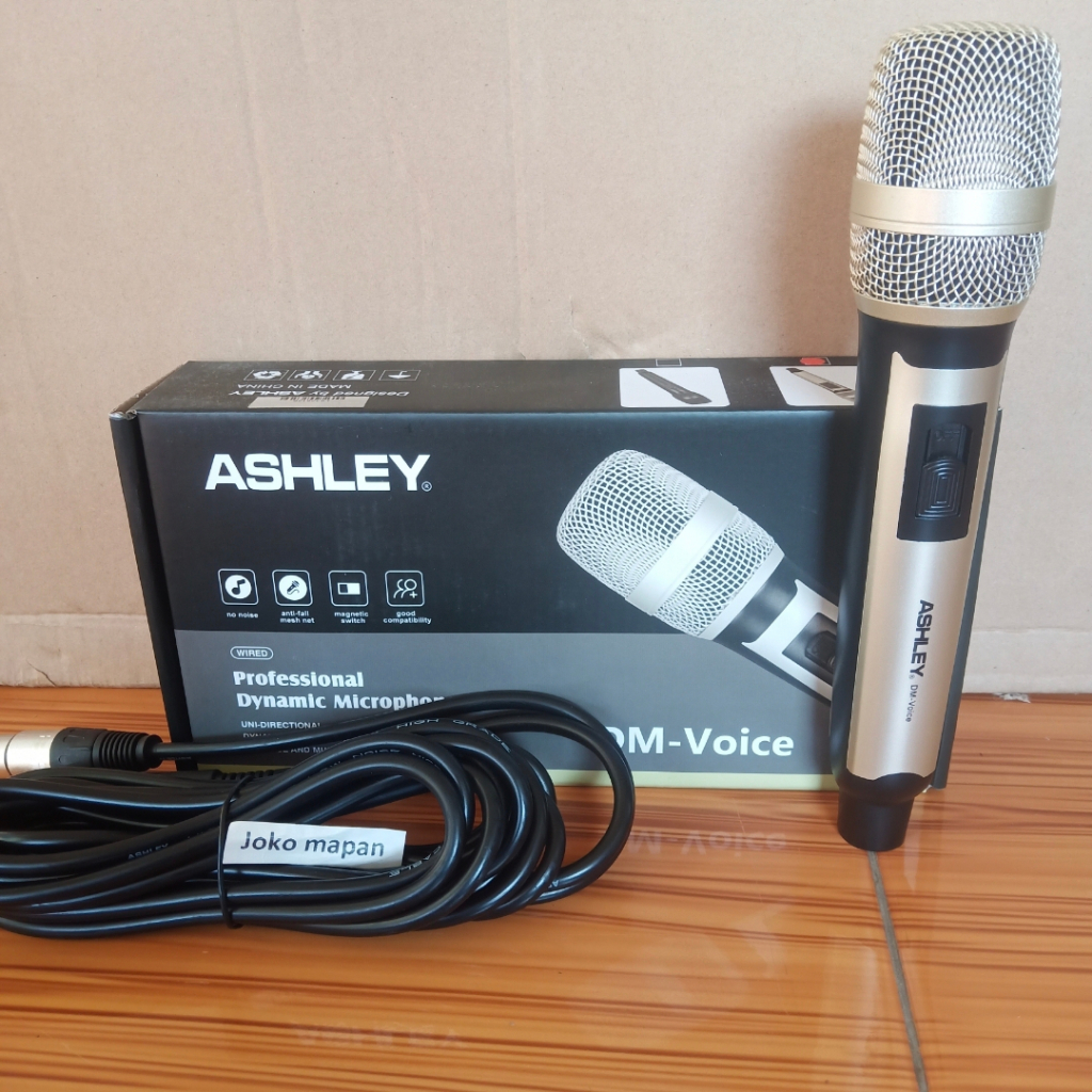Jual MIC KABEL ASHLEY MICROPHONE KABEL DM VOICE ORIGINAL | Shopee Indonesia