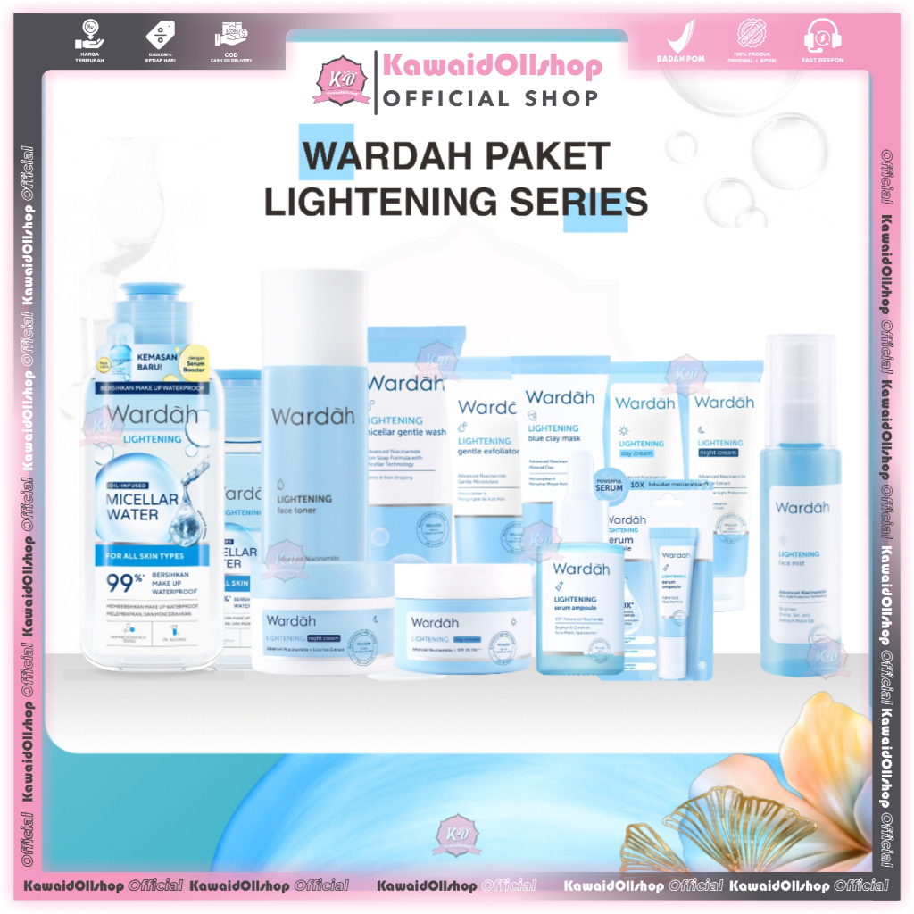 Jual Wardah Paket Lightening Series (Paketan) Mini Size/Regular Size ...