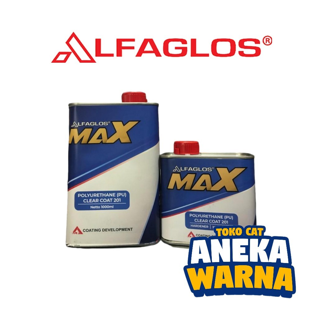 Jual CLEAR COAT ALFAGLOS-MAX 201/401/ 1L/1.5L | Shopee Indonesia
