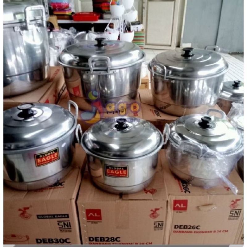 Jual Langseng-panci kukus panci.+ sarangan langseng , dandang uk 20,22 ...