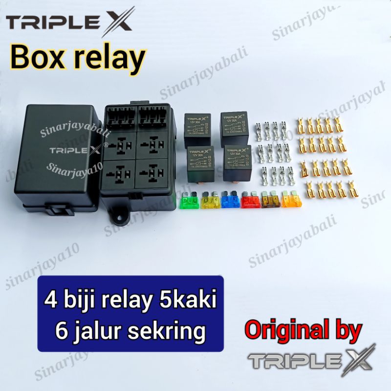 Jual box relay kotak rellay tempat rumah rilay rillai isi 4relay ...