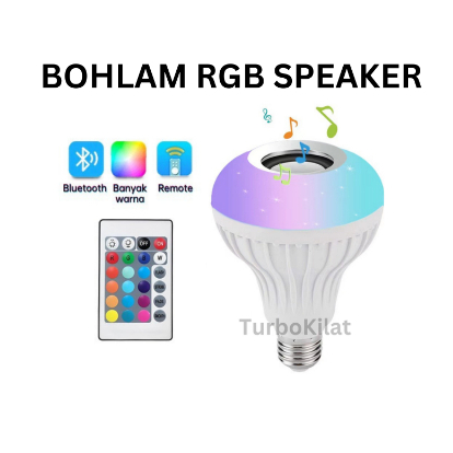 Jual TK Lampu LED Bohlam Speaker Bluetooth RGB 2 in 1 Bohlam RGB ...