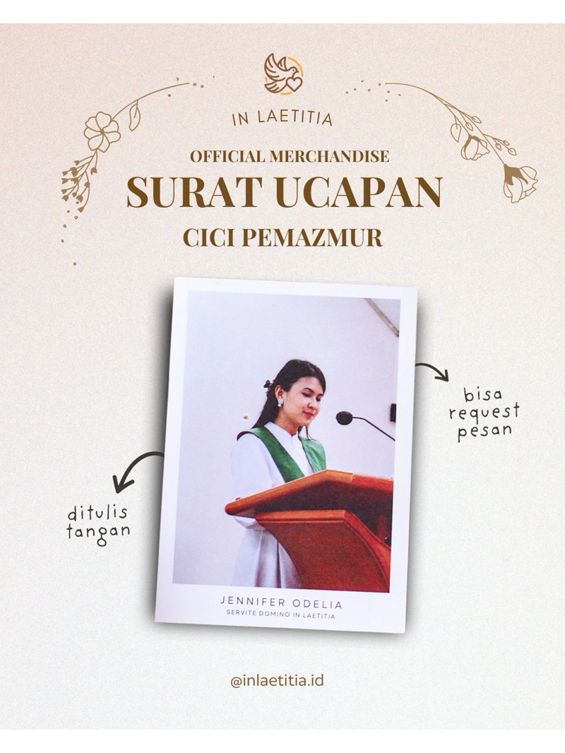 Jual In Laetitia - Official Merchandise Surat Ucapan / Love Letter dari ...