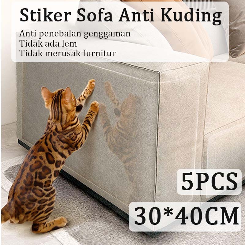 Jual 5Pcs Pelindung Sofa Dari Cakaran Kucing Sticker Pelindung Sofa ...