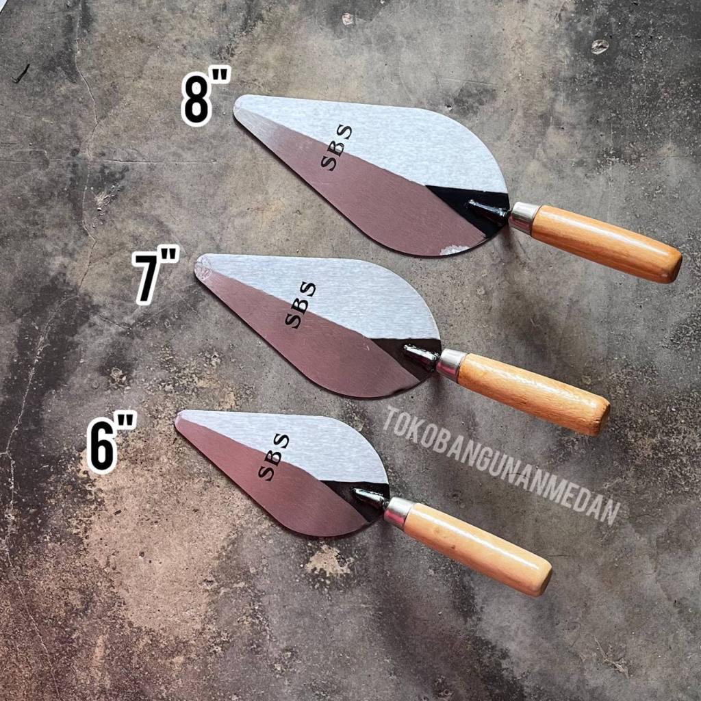 Jual Sendok semen sekop RUNCING SBS GAGANG KAYU 6 / 7 / 8 inch | Shopee ...
