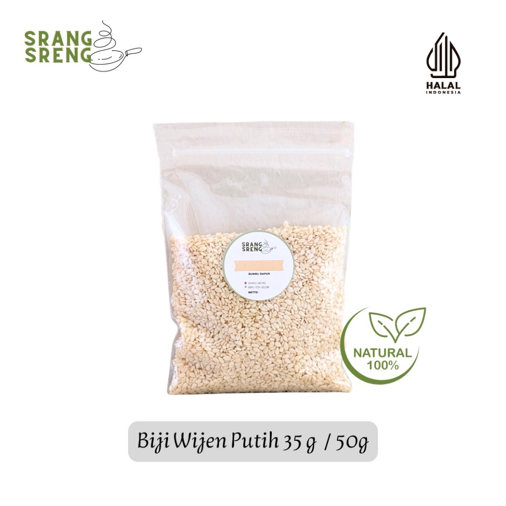 Jual Biji Wijen Putih / White Sesame Seed 35g & 50g | Shopee Indonesia