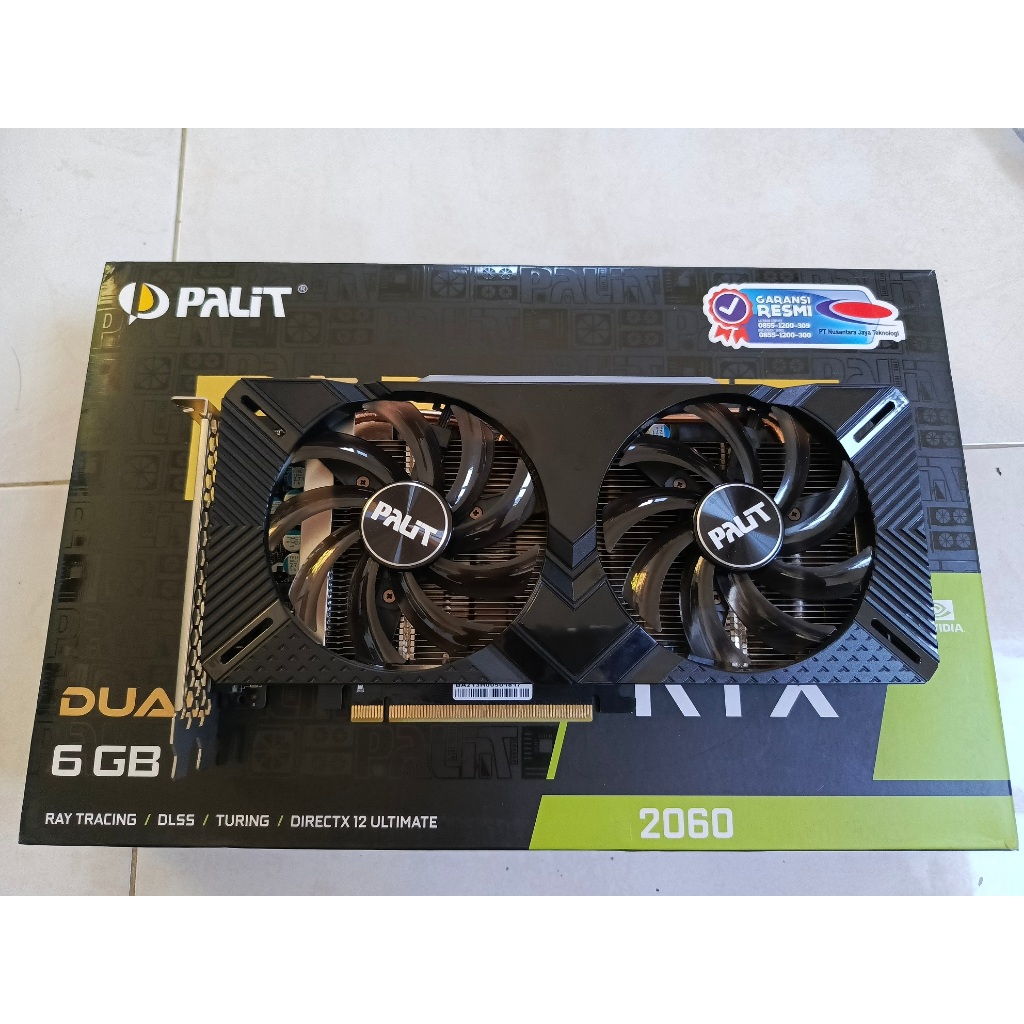 Jual PALIT DUAL RTX 2060 6 GB DDR6 | Shopee Indonesia