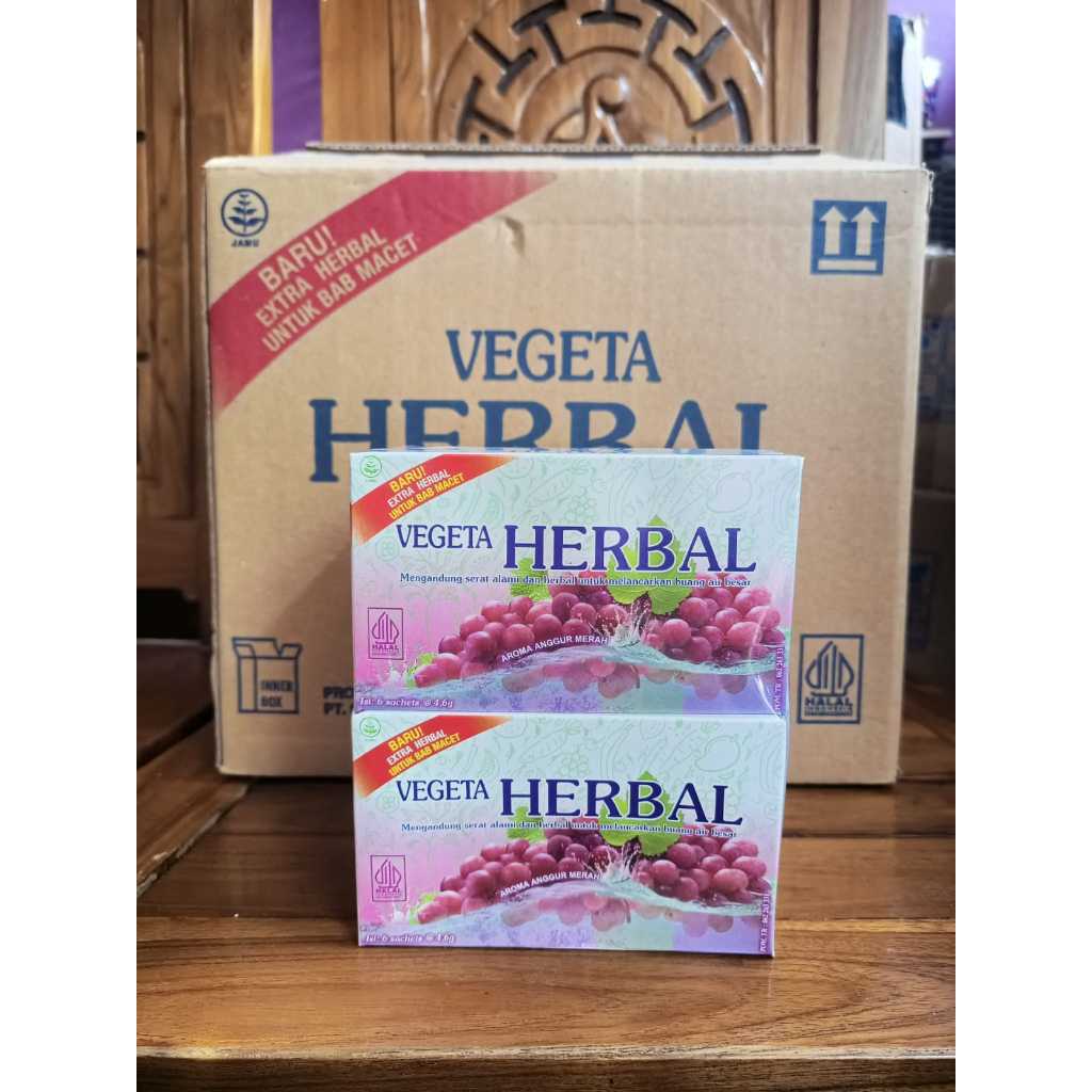 Jual Vegeta Herbal Aroma Anggur 1 Karton | Shopee Indonesia