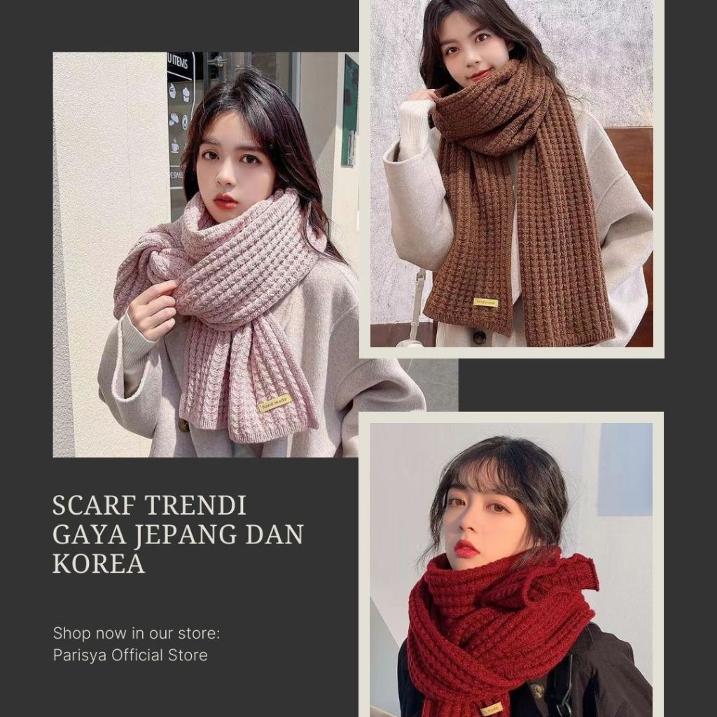 Jual Syal Scarf Selendang Wanita Dewasa Tampil Modis Penuh Gaya Hangat ...