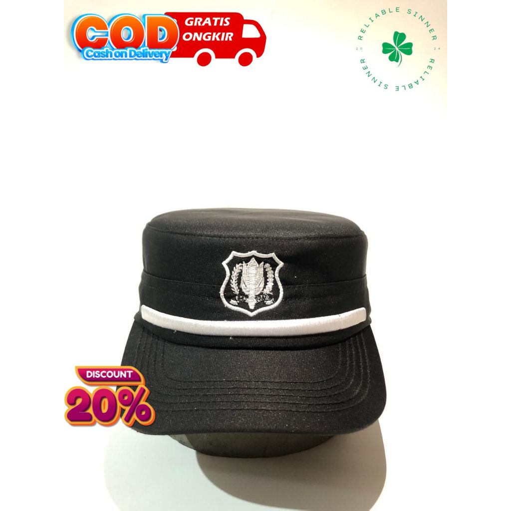 Jual TOPI SATPAM HITAM | TOPI SATPAM TERBARU 2025 | TOPI SATPAM KOMANDO ...