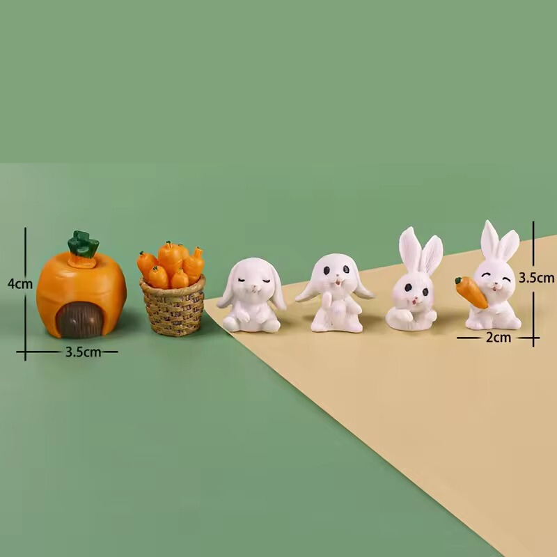 Jual Topper Kue 7 pcs Mini Kelinci Wortel Bunny Bunnies Cake Topper ...