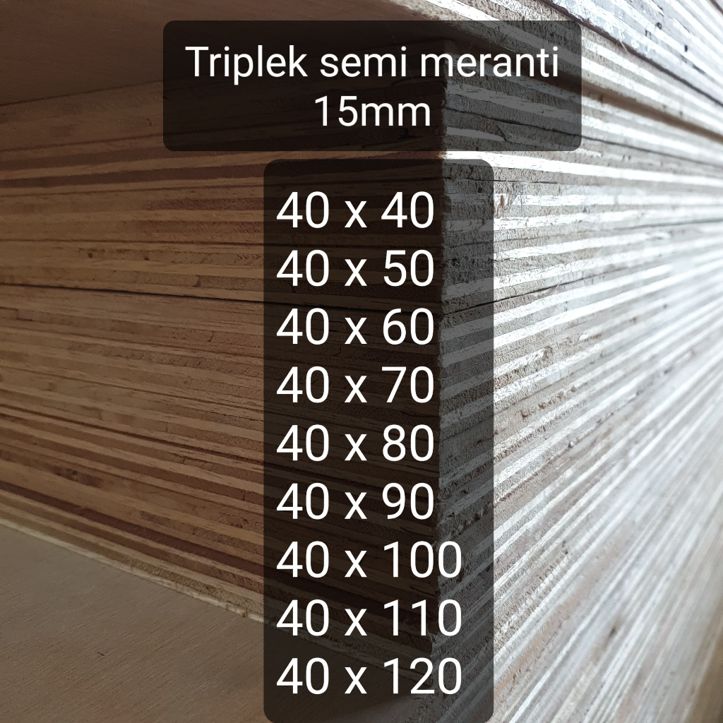 Jual Triplek custom semi meranti 15mm plywood multiplek halus 2 sisi ...