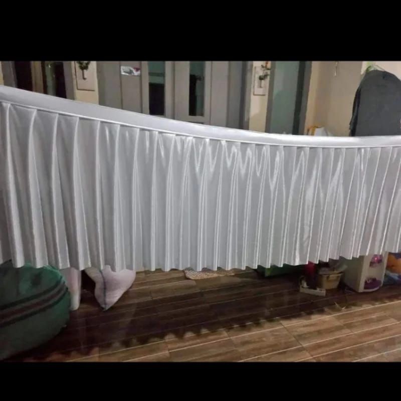 Jual Rok meja tinggi 50 cm panjang 16 meter / skriting meja / rempel ...