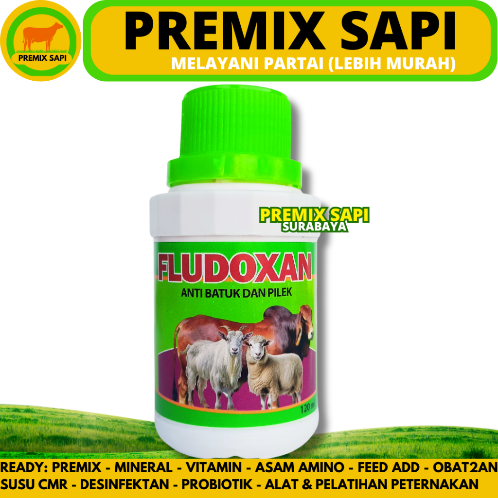Jual FLUDOXAN 120ML - Obat Anti Flu Batuk Pilek Untuk Hewan Ternak Sapi ...