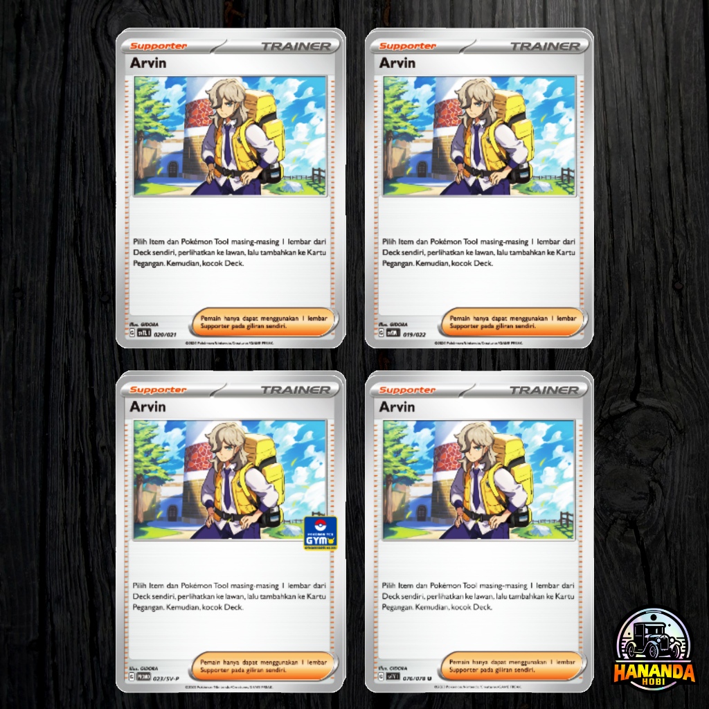 Jual Arvin - RegG - Kartu Pokemon Trainer TCG Bahasa Indonesia ( Gratis ...