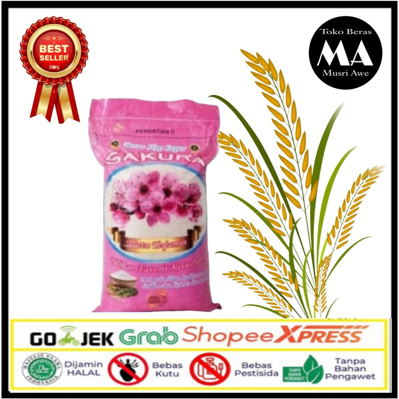 Jual Beras SLYP Super SAKURA 5 Liter 10 Liter 20 Liter dan 25 Liter ...