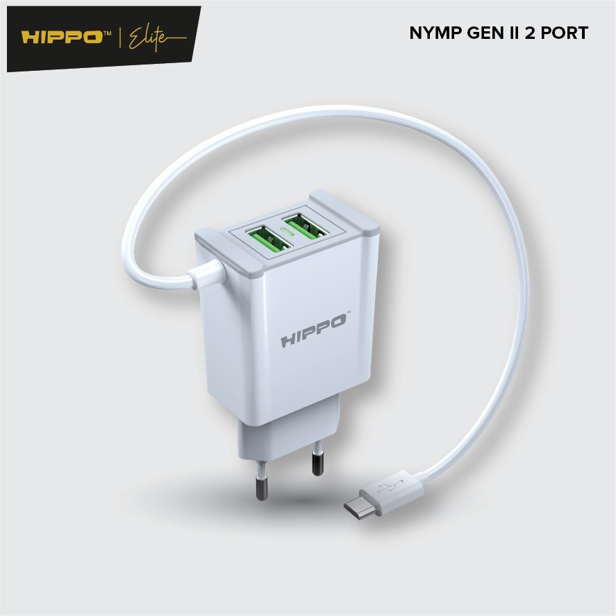 Jual Hippo Adapter NYMP 2 2.4A SDC USB Adapter Kepala Casan Colokan Charger Charging Rumah Type ...
