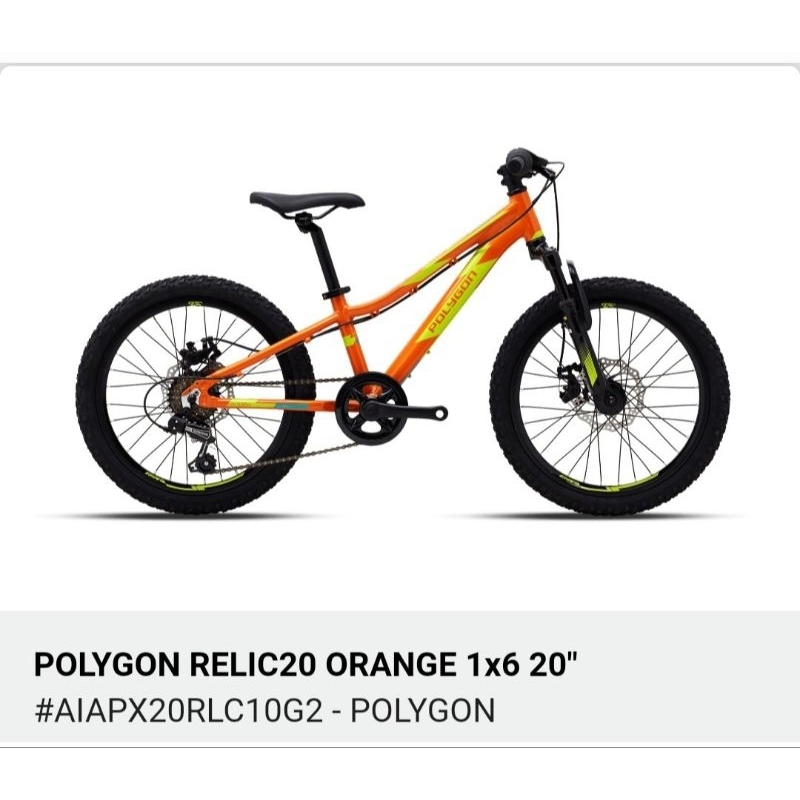 Jual SEPEDA KIDS JUNIOR MTB RELIC 20 POLYGON | Shopee Indonesia