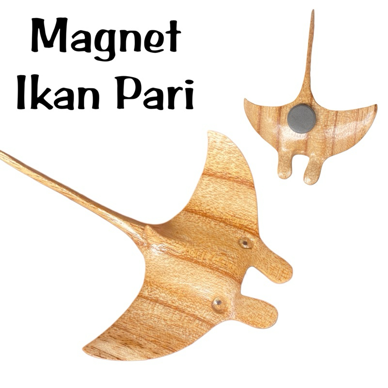 Jual Magnet Ikan Pari Kayu - Magnet Patung Ikan - Maggnet kulkas iKan ...