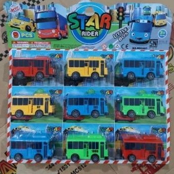 Jual MOBIL BUS TAYO/ BUS TAYO MINI / STAR BUS TAYO ISI 9 PCS | Shopee ...